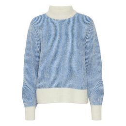 Ichi Pullover 'Kamara' Damen Gr&ouml;&szlig;e XS hellblau / wei&szlig;