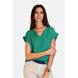 ASSUILI Bluse in Gr&uuml;n - 73% | Gr&ouml;&szlig;e 42 | Damen-blusen