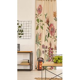 Madre Selva Vorhang "Flores Salvajes" in Beige/ Bunt - (L)270 x (B)140 cm - 57% | Gardinen-vorhaenge