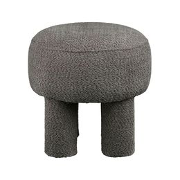 House Nordic Pouf "Canberra" in Grau - (H)43 x &Oslash; 43 cm - 56% | Sitzmoebel