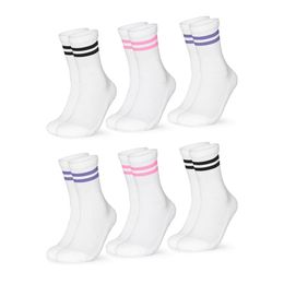 Occulto Socken 'Serena' Damen Gr&ouml;&szlig;e 39/42 mischfarben / wei&szlig;