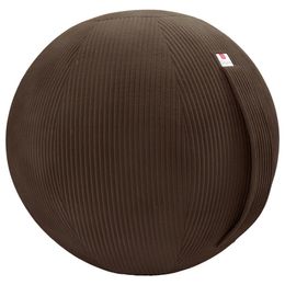 Stylife Sitzball, Braun, Textil, F&uuml;llung: Luftkern, Oeko-Tex&reg; Standard 100, Wohnzimmer, Hocker, Sitzs&auml;cke