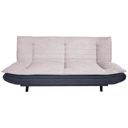 P & B Schlafsofa, Anthrazit, Rosa, Textil, Buche, Hartholz, 3-Sitzer, 194x90x100 cm, Made in Europe, Schlafen auf Sitzh&ouml;he, Kinder- & Jugendzimmer, Jugendm&ouml;bel, Jugendsofas