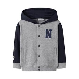 name it Sweatjacke 'NMMNyree' Jungen Gr&ouml;&szlig;e 116 navy / graumeliert