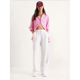 Bianco Lucci Pants female White size XL