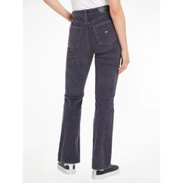 Tommy Jeans Damen Schlaghose &raquo;TJW SYLVIA HR FLARE WASHED CORD&laquo; in dem Trendmaterial Cord blau 29, L&auml;nge 32