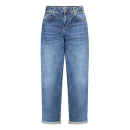 Cartoon Used Look-Jeans mit Waschung in Dark Blue Denim | Gr.: 42