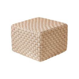Beliani Pouf NALLI in Beige - (W) 50 x (H) 35 x (L) 50 cm | Gr.: onesize