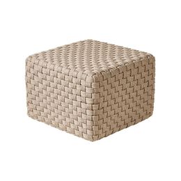 Beliani Pouf NALLI in Beige - (W) 50 x (H) 35 x (L) 50 cm | Gr.: onesize