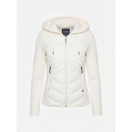KOROSHI Damenjacke in materialmix in wei&szlig; | Gr.: M