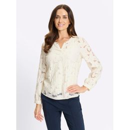 Heine Spitzen-Bluse in champagner | Gr.: 38
