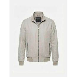 KOROSHI Leichte kurze Kunstlederjacke in grau | Gr.: L