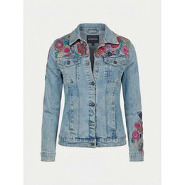 KOROSHI Leichte kurze denimjacke in blau | Gr.: L