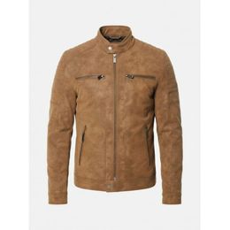 KOROSHI Kunstlederjacke in braun | Gr.: M