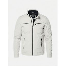 KOROSHI Leichte, kurze technische Bikerjacke in grau | Gr.: S