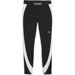 Puma Leggings "W STRONG COLORBLOCKTIGHT - HW 7/8" in Schwarz | Gr.: XL