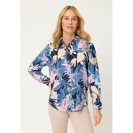 Olsen Bluse in blau rosa | Gr.: 40