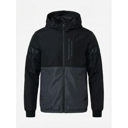 KOROSHI Leichtes, kurze technische Jacke in Schwarz | Gr.: XXL