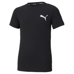 Puma T-Shirt "ACTIVE Small Logo Tee B" in Schwarz | Gr.: 128