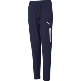 Puma Sporthose "TeamLIGA Training Pants Pro Jr" in Blau | Gr.: 152