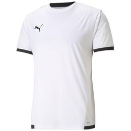Puma Sportshirt "TeamLIGA Jersey" in Wei&szlig; | Gr.: L