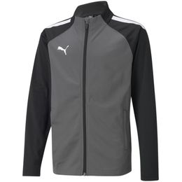 Puma Trainingsjacke "TeamLIGA Training Jacket Jr" in Grau | Gr.: 152