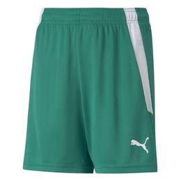 Puma Sporthose "TeamLIGA Shorts Jr" in Gr&uuml;n | Gr.: 140