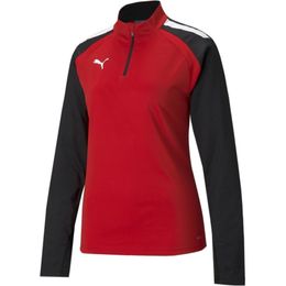 Puma Trainingsjacke "TeamLIGA 1/4 Zip Top W" in Rot | Gr.: XL