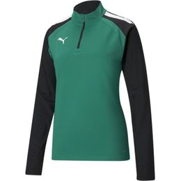 Puma Trainingsjacke "TeamLIGA 1/4 Zip Top W" in Gr&uuml;n | Gr.: M