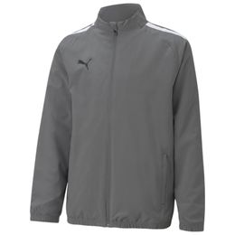 Puma Jacke "TeamLIGA Sideline Jacket Jr" in Grau | Gr.: 128