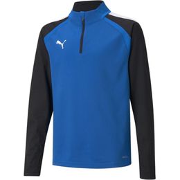 Puma Pullover "TeamLIGA 1/4 Zip Top Jr" in Blau | Gr.: 176