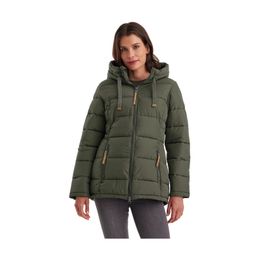 G.I.G.A. by Killtec Steppjacke "GW 12 WMN QLTD JCKT", Damen, Gr. 38, gr&uuml;n (olivgr&uuml;n), Obermaterial: 100% Polyester;Futter: 100% Polyester;F&uuml;llung: 100% Polyester, G.I.G.A. DX BY KILLTEC, Jacken Steppjacke, Steppjacke: wasserabweisend, atmungsaktiv, hoher Kragen, Kapuze