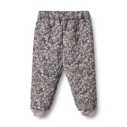 Stoffhose Wheat "Wheat Thermo Pants Alex", Kinder, Gr. 80, schwarz sea flowers, 100% Polyester (Recycelt), unifarben, normal, Hosen Stoffhose