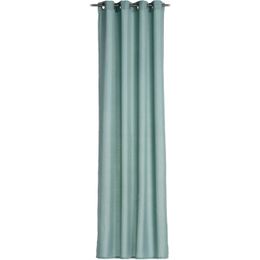 G&ouml;zze Vorhang G&Ouml;ZZE "Linus &Ouml;senschal" Gr. 1, blau (aquablau), B:140cm H:245cm, Polyester, Gardinen, HxB: 245x140, Uni Panamagewebe
