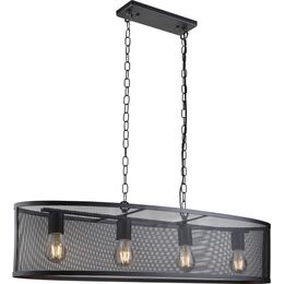 Searchlight H&auml;ngeleuchte "H&auml;ngeleuchte Fishnet, 4-flammig", schwarz, 4, H: 23cm, 1 Stk., Leuchten, Fischnetz-Optik, H&auml;ngeleuchte