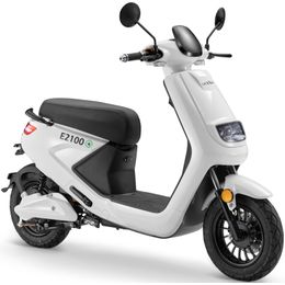 E-Motorroller Luxxon "E2100", wei&szlig;, Elektromotorroller, 45 km/h, bis zu 50 km Reichweite, mit Stra&szlig;enzul., 2 Sitzpl&auml;tze, f&uuml;r Erwachsene, H:114cm L:169cm