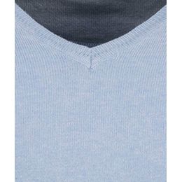 V-Ausschnitt-Pullover Ragman, Herren, Gr. 52, hellblau, 720, 95% Baumwolle 5% Cashmere, V-Ausschnitt, Pullover