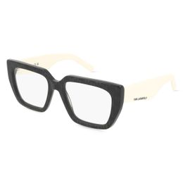 K by KARL LAGERFELD Karl Lagerfeld KL6159 Brille Unisex | Fassung: Vollrand, Quadratisch, Schwarz Wei&szlig;