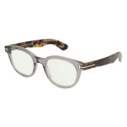 Tom Ford FT5807-B Brille Unisex | Fassung: Vollrand, Rund, Grau Havanna