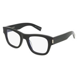 SAINT LAURENT SL 698 BOLD CORNER ANGLE Brille Unisex | Fassung: Vollrand, Quadratisch, Schwarz Transparent
