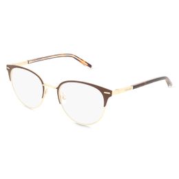 Calvin Klein CK 21303 Brille Damen | Fassung: Vollrand, Panto, Gold Braun