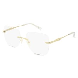 Michael Kors 0MK3078 GIVERNY Brille Damen | Fassung: Randlos, Quadratisch, Gold Hell