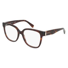 Longchamp LO2745 Brille Unisex | Fassung: Vollrand, Quadratisch, Havanna Dunkel