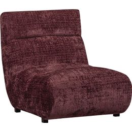 Sessel Woood "Observe", lila (aubergine), B:75cm H:82cm T:96cm, Sessel, Sessel, frei im Raum stellbar, grob gewebter Chenille-Stoff, H 82 cm x B 75 cm
