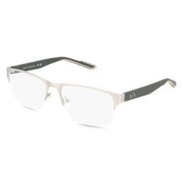 Emporio Armani Armani Exchange AX1068 Brille Herren | Fassung: Halbrand, Halb, Silber Matt