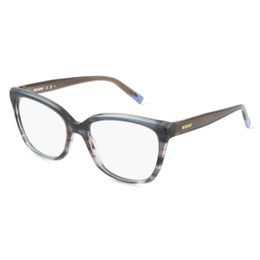 Missoni 0116 Brille Damen | Fassung: Vollrand, Cat Eye, Blau Gestreift