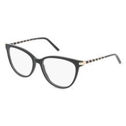 Escada VESE42 Brille Unisex | Fassung: Vollrand, Butterfly, Schwarz Gl&auml;nzend
