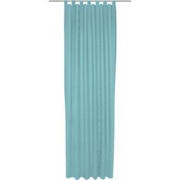 Vorhang Adam "Uni Collection", blau (t&uuml;rkis), B:142cm H:405cm, Baumwolle (Bio-Baumwolle), Gardinen, Blickdichter aus 100% Bio-Baumwolle