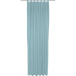 Vorhang Adam "Uni Collection", blau (t&uuml;rkis), B:142cm H:235cm, Baumwolle (Bio-Baumwolle), Gardinen, Blickdichter aus 100% Bio-Baumwolle