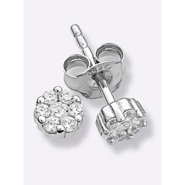 Paar Ohrstecker Lady, silber (silber 925), Ohrringe, Damen
